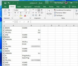 How to Open VCF File or Convert it to Excel in Windows 11