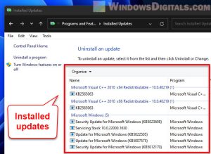 How to Check if a KB Update is Installed in Windows 11