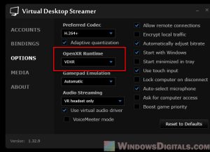 Why set Meta Quest Link as default OpenXR runtime?