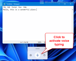 How to Voice Type in Windows 11