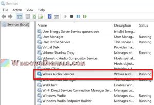 WavesSvc64.exe High CPU & Memory Usage in Windows 11