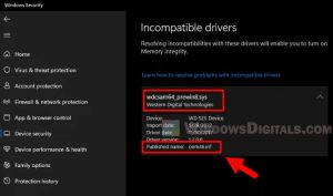 Pilote incompatible Wdcsam64_prewin8.sys dans Windows 11 - Gamingdeputy ...