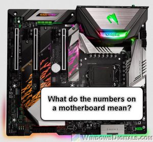 What do the Numbers on the Motherboard mean?