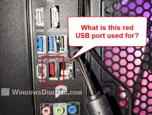 What do the Red USB Ports (SS10) mean on my PC?