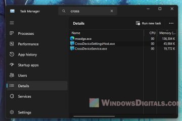 What is "Mobile devices" (CrossDeviceService.exe)?