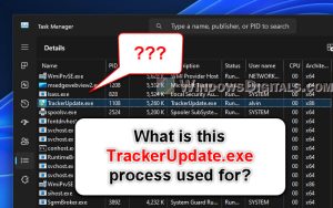 What is TrackerUpdate.exe (Tracker Updater) in Windows?