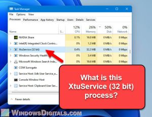 XtuService.exe in Windows 11 High CPU and Memory Usage