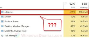 What is edpa.exe and Why is it Causing High CPU?