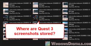 Where are Quest 3 Screenshots and Videos Stored?
