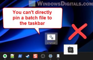 Pin Batch File or CMD (Admin) to Taskbar in Windows 11