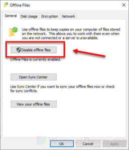 How to Disable Sync Center in Windows 10