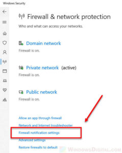 How to Disable Firewall Notifications in Windows 10/11