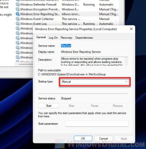 Dump file creation failed due to error in Windows 11