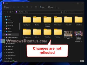 Windows 11 File Explorer Not Refreshing Automatically