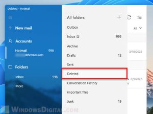Recover Permanently Deleted Emails in Windows 11 Mail App