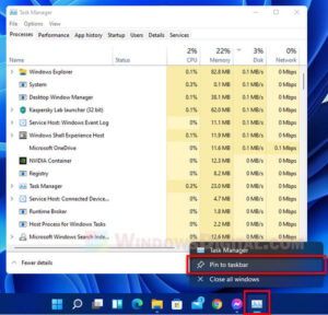 How to Open Task Manager From Taskbar in Windows 11