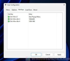 Shortcut Keys to Scale and Resize Window in Windows 11