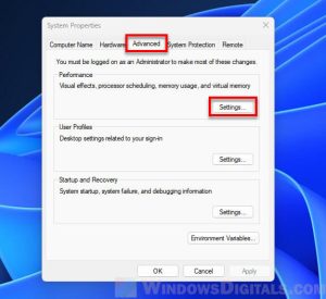 Moving Virtual Memory to Different Drive in Windows 11