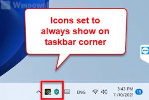 How to Show Hidden Icons on Windows 11 Taskbar Corner