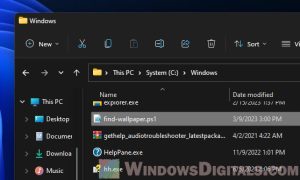 How to Find Current Wallpaper Location in Windows 11