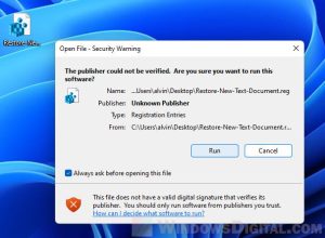 Windows 11 Can't Create New Text File (Missing)