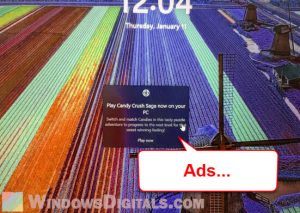 How to Stop Shop Ads on Windows 11 Lock Screen