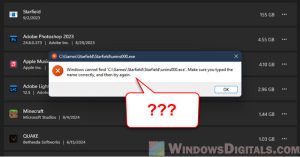 Windows Cannot Find unins000.exe on Windows 11