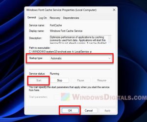 Windows Font Cache Service Failed to Start and High CPU