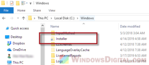 Is it safe to delete the C:\Windows "Installer" Folder?