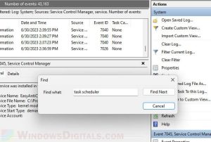 Windows Task Scheduler Service Started then Stopped