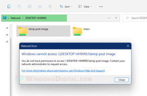 Windows 11 Cannot Access Shared Folder (Fix)