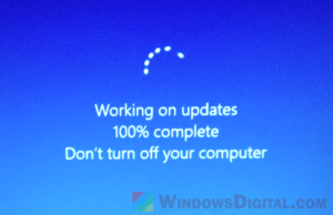 Working on Updates 100% Complete Stuck on Windows 10/11