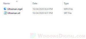 How to Open or Play SRT Files on Windows 10