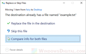 Copy But Keep Both Files Option Missing in Windows 10 or 11