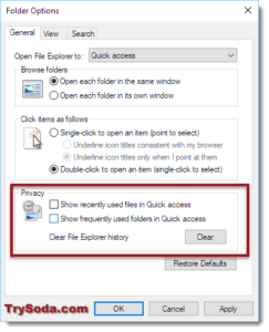 How to Clear or Disable Recent Files in Windows 10 Quick Access