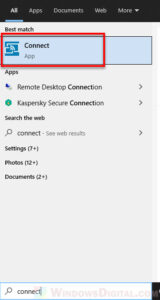 How to Add Wireless Display Feature in Windows 10/11