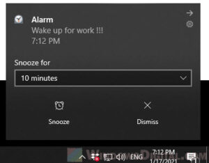 Set Multiple Repeating or Only Once Alarms in Windows 11/10