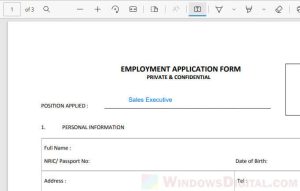 How to Add Text to PDF in Windows 11 using Edge